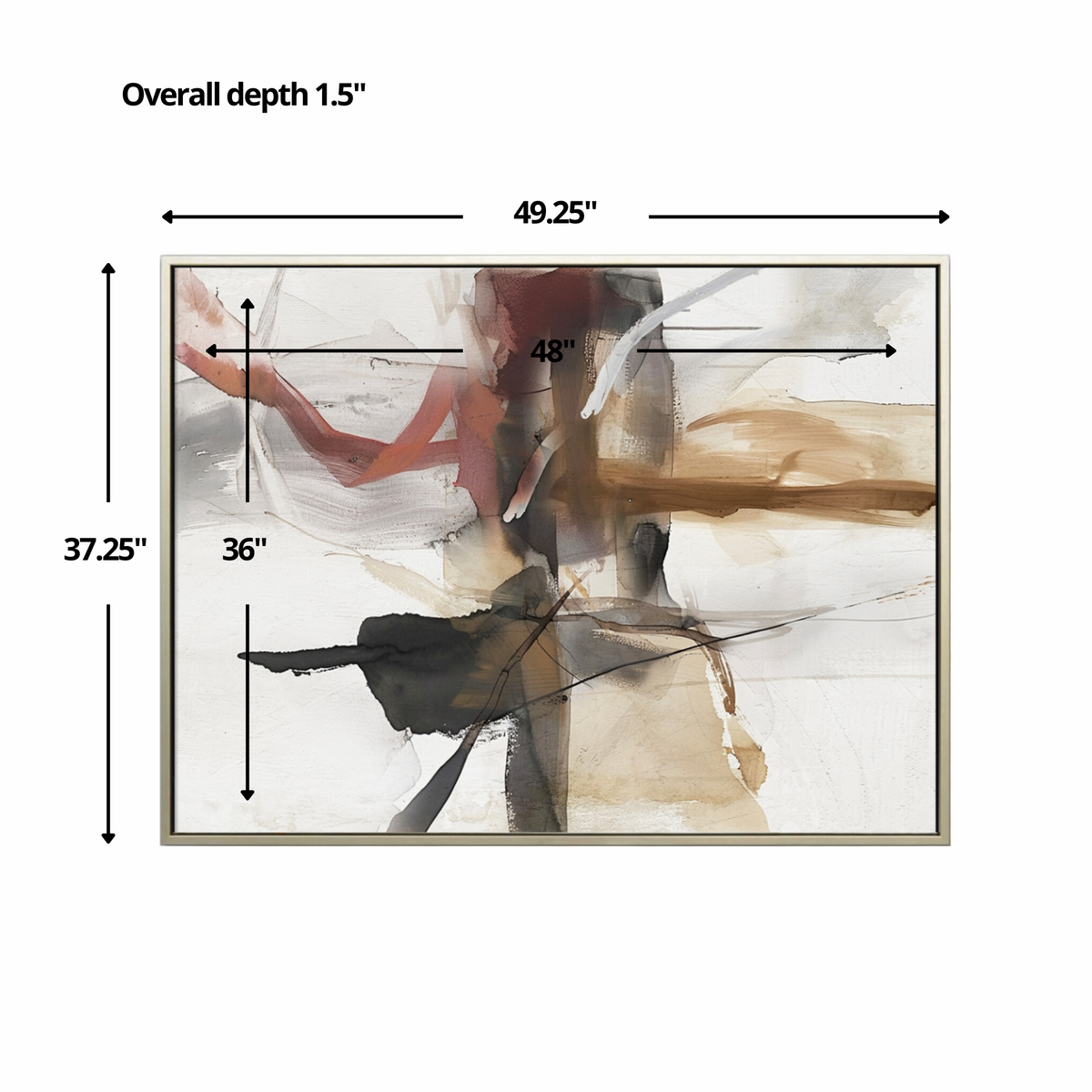 Crimson Pulse - Abstract Canvas Art – Zoove Art