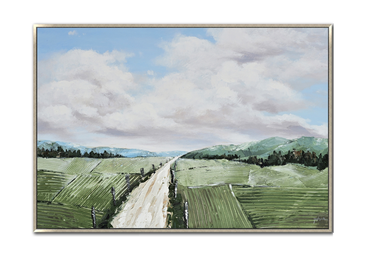 The Path Unfolds | Landscape painting | 40 x 60 inches – Zoove Art
