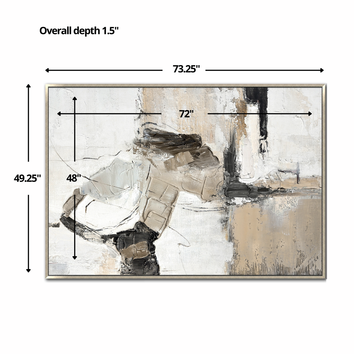 Earthbound | Contemporary Abstract Canvas Art | Modern Oil Painting ...